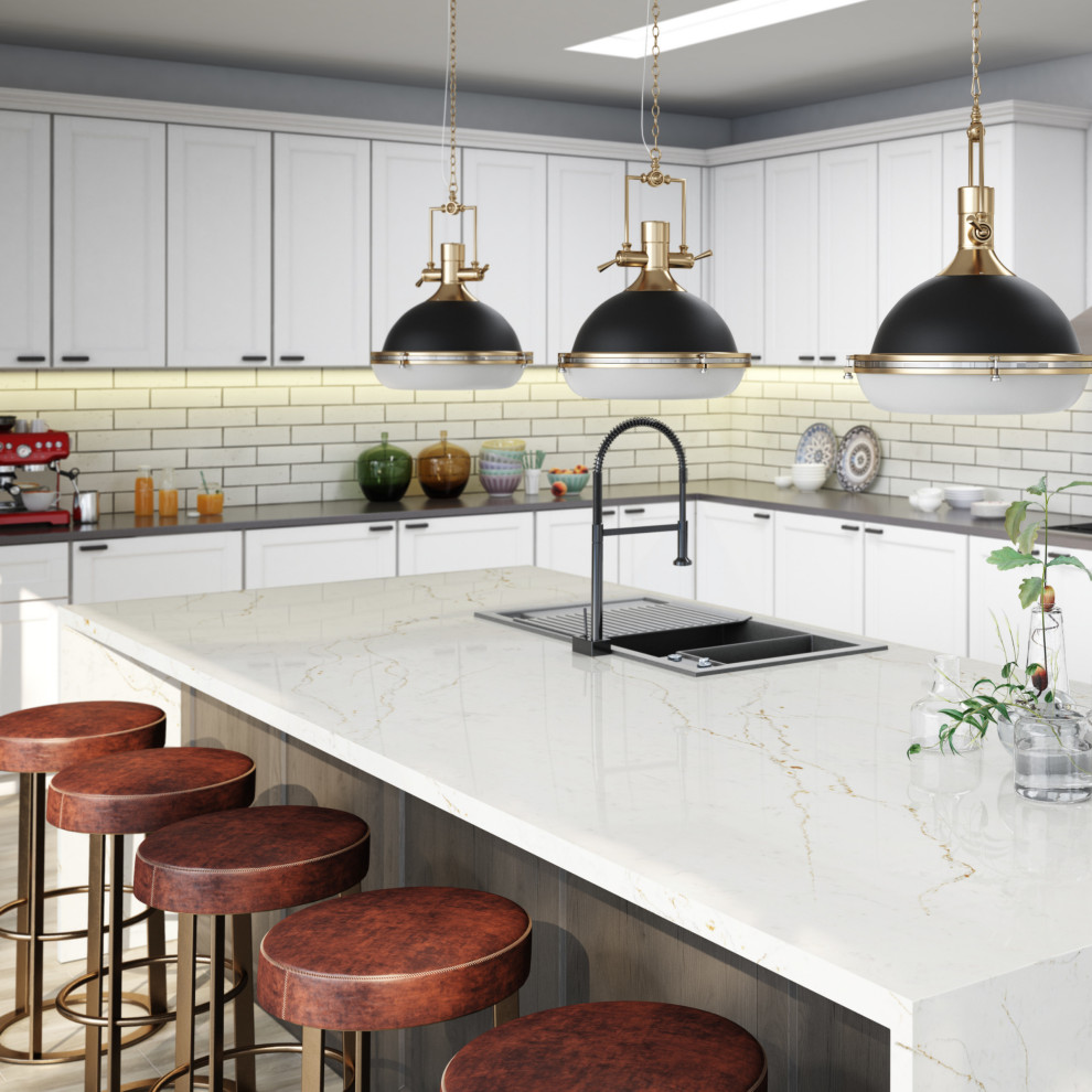 Della Terra® Quartz Kitchen Countertop - Transitional - Kitchen ...