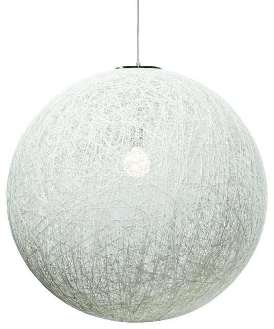 String 30 White String Pendant Lighting - Contemporary - Pendant ...