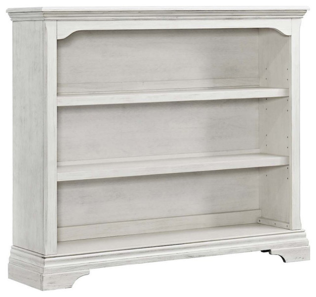 Westwood Design Olivia Traditional Wood Bookcase in Brushed White ...