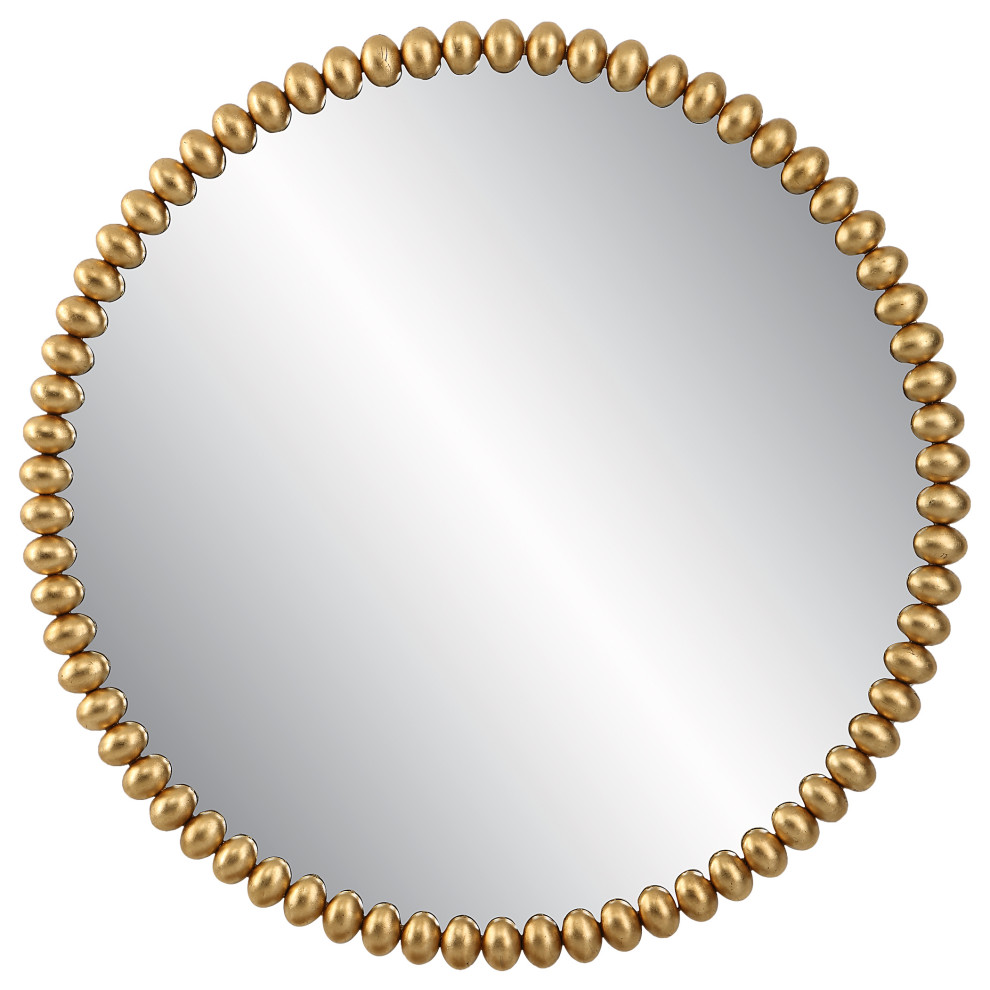 Byzantine Round Gold Mirror - Contemporary - Bathroom Mirrors - by ...