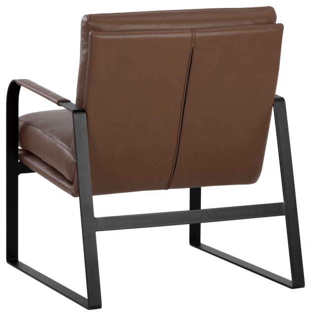 Sterling Lounge Chair Missouri Mahogany Leather - Industrial ...