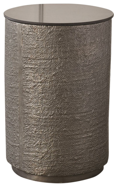 Hemp Etched Barrel Table - Contemporary - Side Tables And End Tables ...