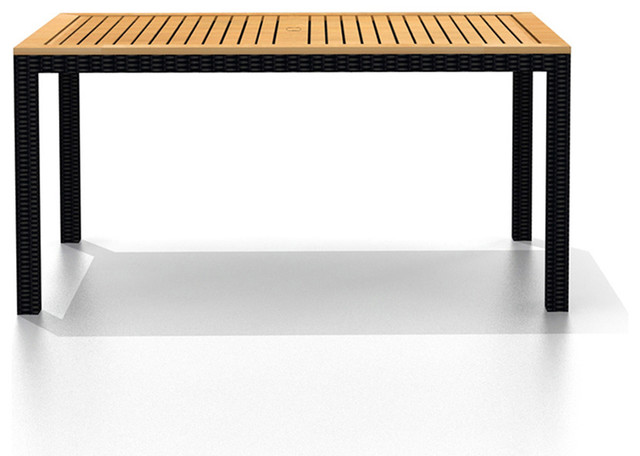 Arbor Teak 8-Seater Rectangular Dining Table - Transitional - Outdoor ...