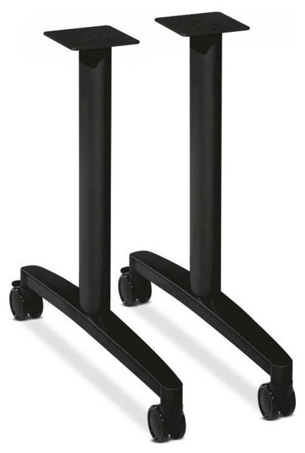 Hon Huddle Table Base Kit, T-Style, Black Finish, 2 Bases Per Kit ...
