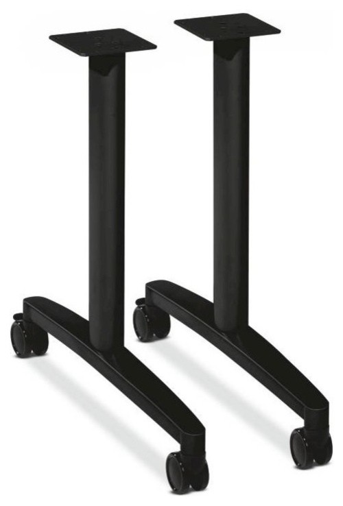Hon Huddle Table Base Kit, T-Style, Black Finish, 2 Bases Per Kit ...
