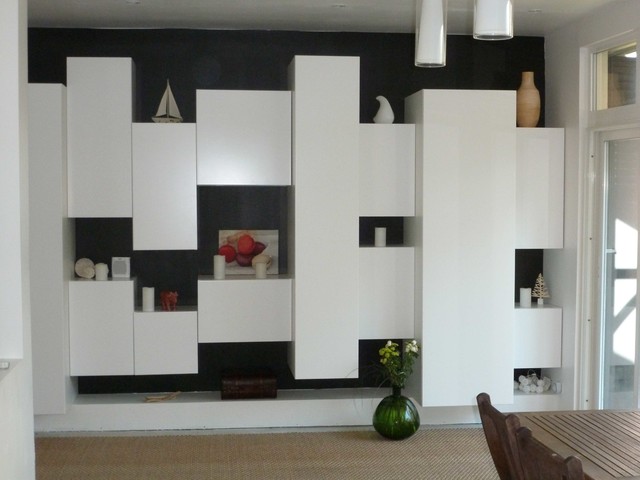 Mur de rangement dans un séjour - Modern - Paris - von À tous les ...