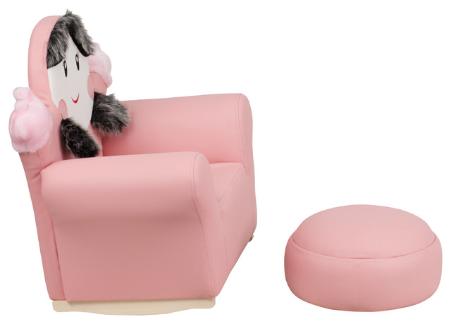 MFO Kids Little Girl Rocker Chair and Footrest - Contemporary - Kids ...