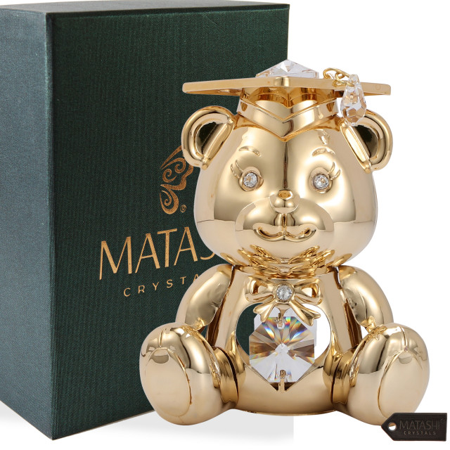 Matashi Graduation Bear With Crystals Gift for Student - Contemporary ...