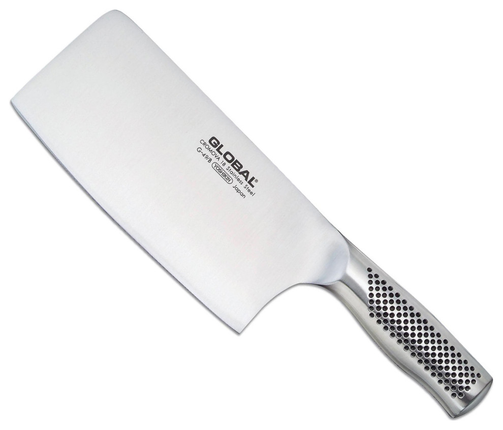 Global G-49/B - 7" Chop & Slice Chinese Knife/Cleaver - Traditional ...