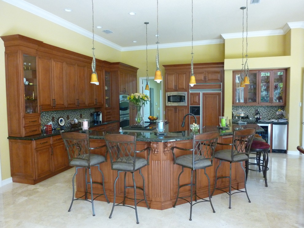 Custom Kitchen Cabinetry Miter Cut Rope Inlay Style Doors ...