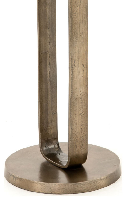 Douglas Aged Bronze End Table - Transitional - Side Tables And End ...