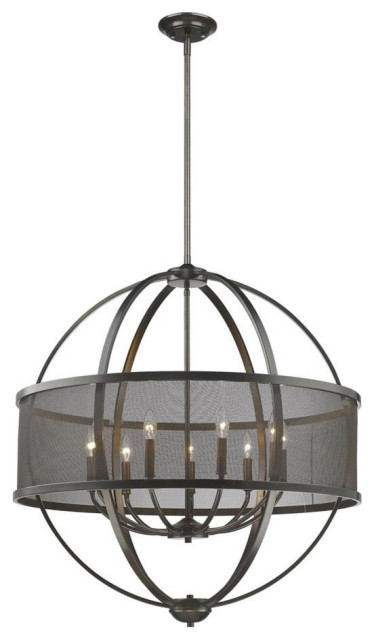 Colson 9-Light Chandelier With Shade - Transitional - Chandeliers - by ...