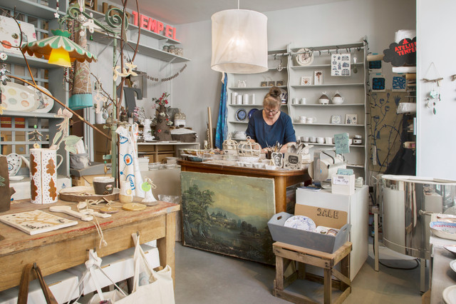 My Houzz: Handmade Ceramics and Textiles in a Live-Work Home