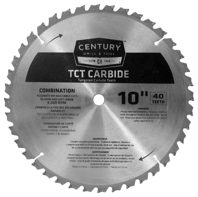 Combination Circular Saw Blade, 10" x 40T 5/8" - Industrial - Power ...