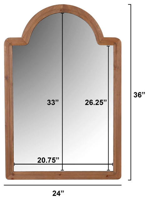 Modern Wood Accent Mirror - Traditional - Wall Mirrors - by GALT | Houzz
