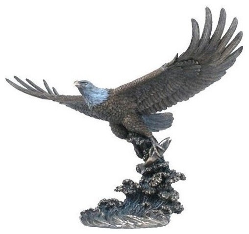 Eagle Catching Fish 2 Sculpture - Contemporary - Sculptures - by ...