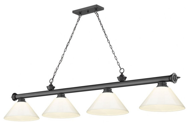 4 Light Billiard In Traditional and Classical Style-18.75 Inches Tall ...