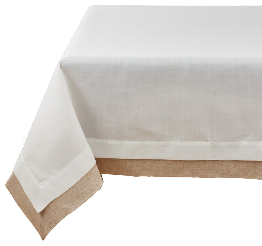 Moldura Collection Double Layer Linen Tablecloth, 67x104 - Farmhouse ...