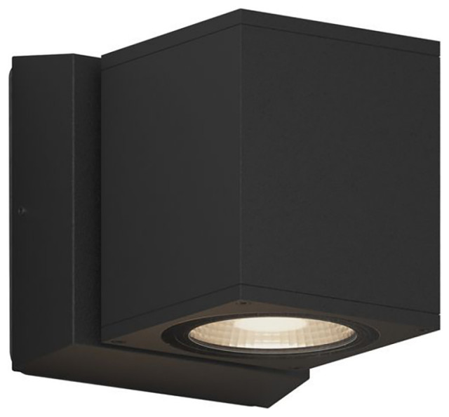 Sera LED Outdoor Square Wall Sconce, Down, 4" - Modern - Outdoor Wall ...