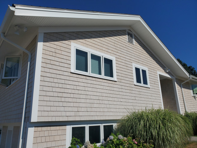 Cable Rails, TimberTech AZEK Deck, SBC Cedar Shingle Siding in ...