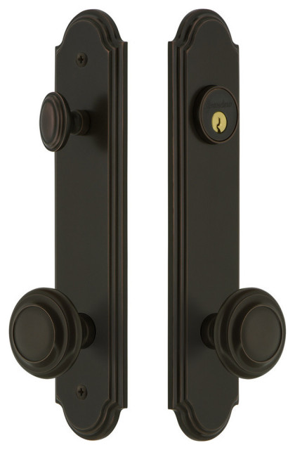 Arc Tall Plate Complete Entry Set, Circulaire Knob, 2.75" Backset ...