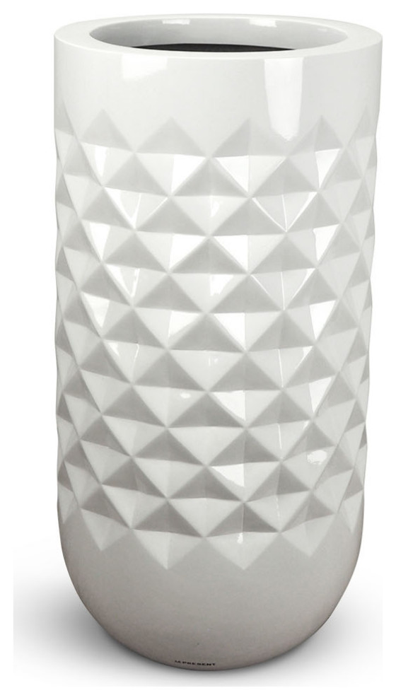 Pyramid Planter, 30 Inch - Transitional - Outdoor Pots And Planters ...