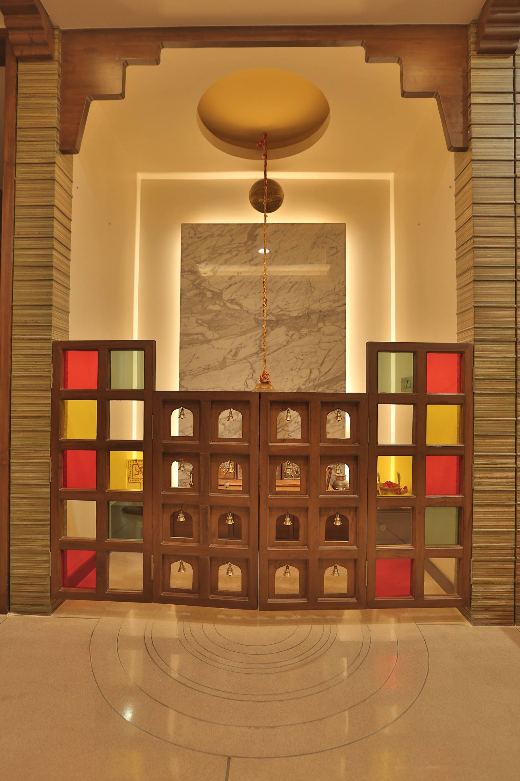 Wooden Interier Prayer Room Door