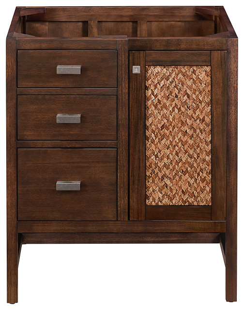 Addison 30" Single Vanity Cabinet, Mid Century Acacia - Transitional ...
