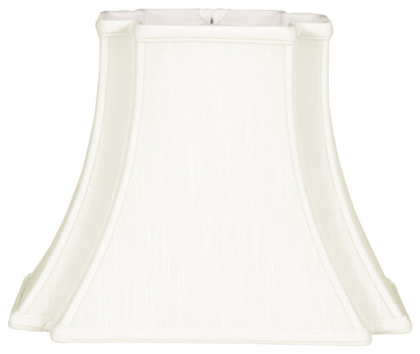 Rectangle Bell Inverted Corner Designer Lampshade, Beige, (10x7)x(18x12 ...