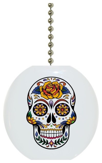 Sugar Skull Ceiling Fan Pull - Eclectic - Ceiling Fan Accessories - by ...