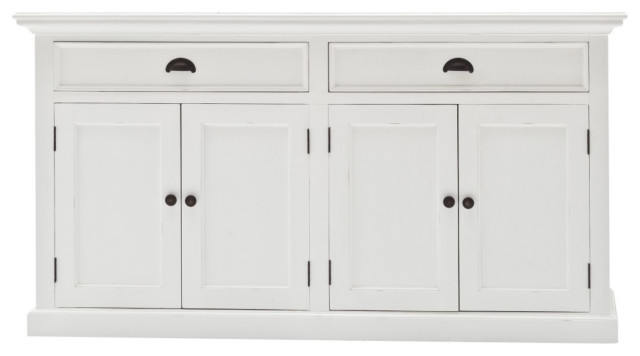Modern Farmhouse White Buffet Server - Transitional - Buffets And ...