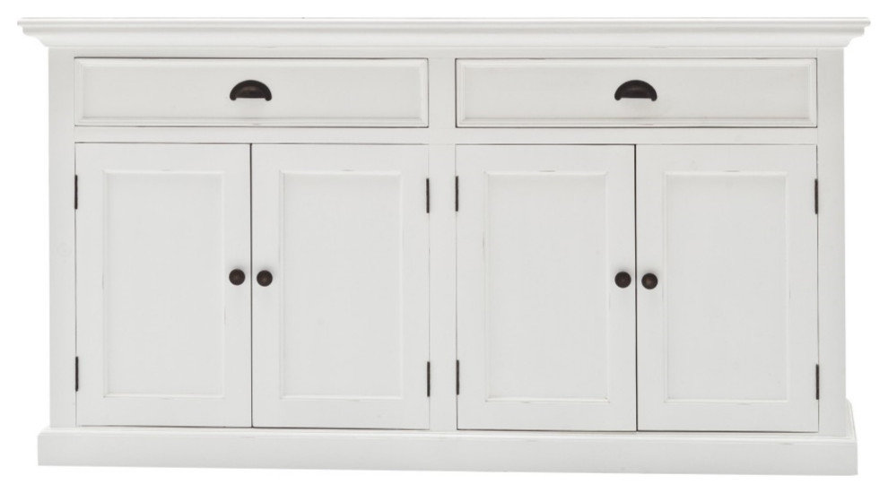 Modern Farmhouse White Buffet Server - Transitional - Buffets And ...