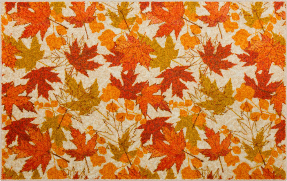 Fall Leaves Area Rug - Contemporary - Kitchen Mats - by Mohawk Home | Houzz