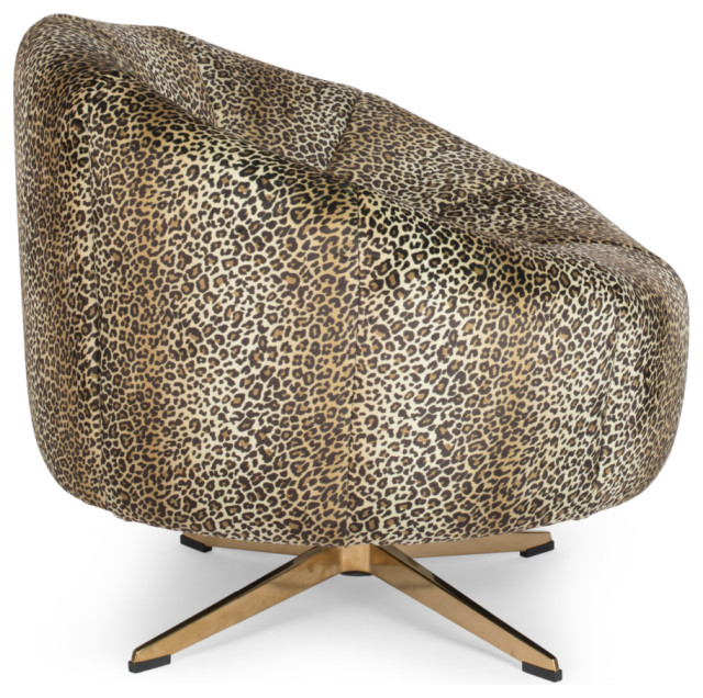 Animal Skin Swivel Lounge Chair | Bold Monkey Where The Sun Doesn't ...