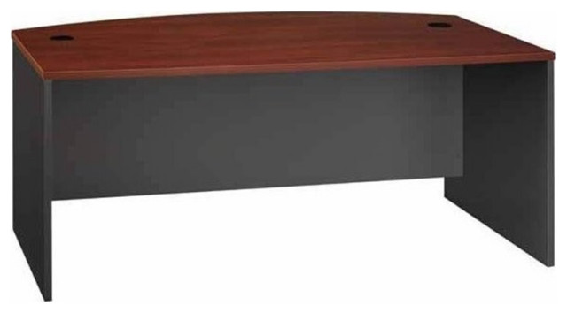Bush Business Furniture Series C Bow Front Left Corner Desk Set in ...