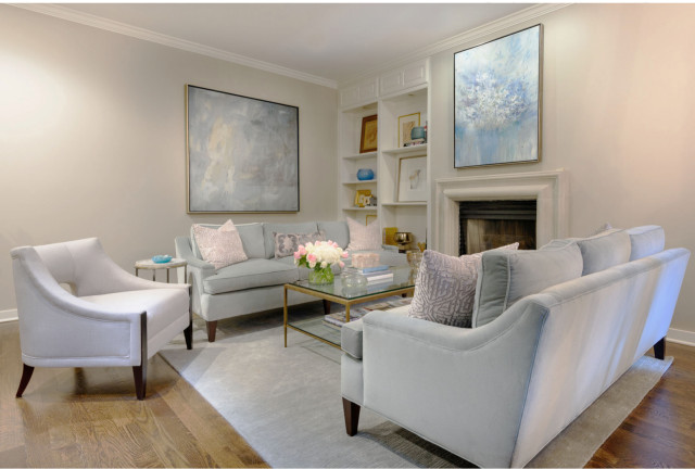 Chicago Townhome - Eclectic - Living Room - Chicago - by Interiors by ...