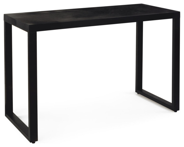 31.5" High Modern Black Metal Table - Transitional - Console Tables ...