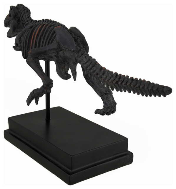 Tyrannosaurus Rex Skeleton Statue T-Rex on Museum Mount, One Size ...