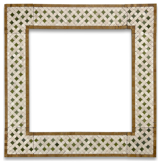 Marble Mosaic Border Listello Insert Tile Inca Antique 3.25x12 Tumbled ...