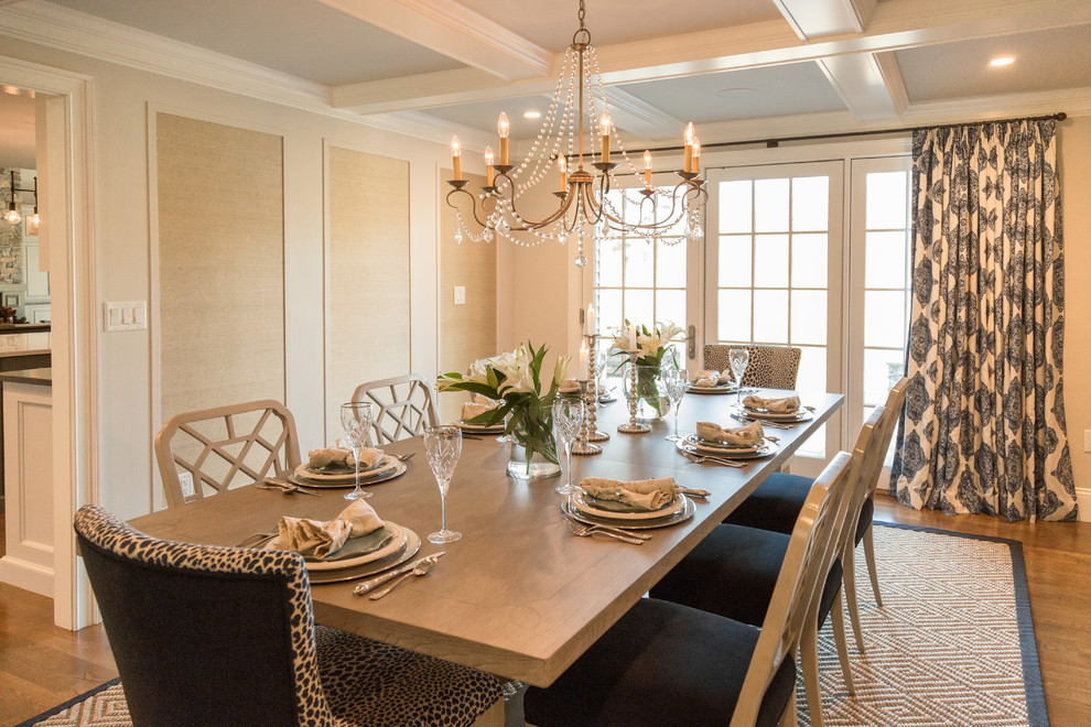 Quaint Cape becomes Sprawling Hamptons-Style Home - Craftsman - Dining ...