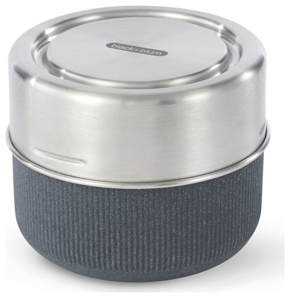 Black+Blum Large Glass Lunch Pot with Slate Base - Transitional ...