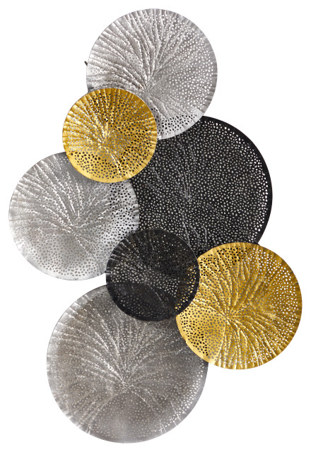 3' x 2' Layered Metal Wall Art Decor - Contemporary - Metal Wall Art ...