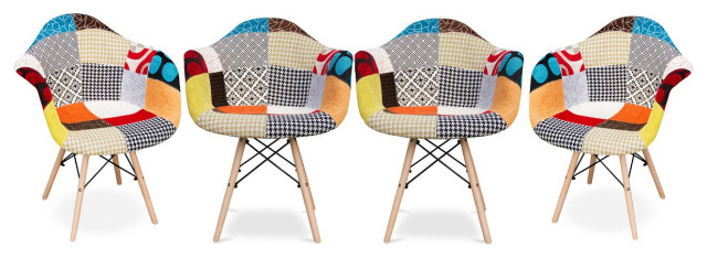 Pyramid Armchair, Multi, 4-Pack - Modern - Armchairs And Accent Chairs ...