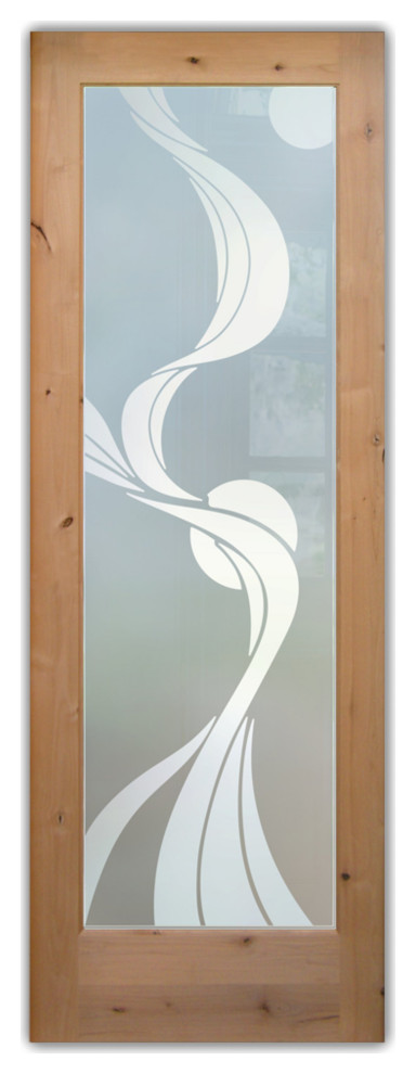 Front Door - Ribbon Reflection Moons - Fiberglass Smooth - 30" x 80 ...