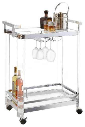 Aerin Server Cart - Contemporary - Bar Carts - by Steve Silver | Houzz