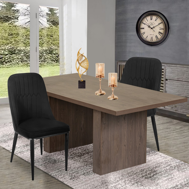 Rectangular Heavy Duty Kitchen Home Dining Room Table With Melamine ...