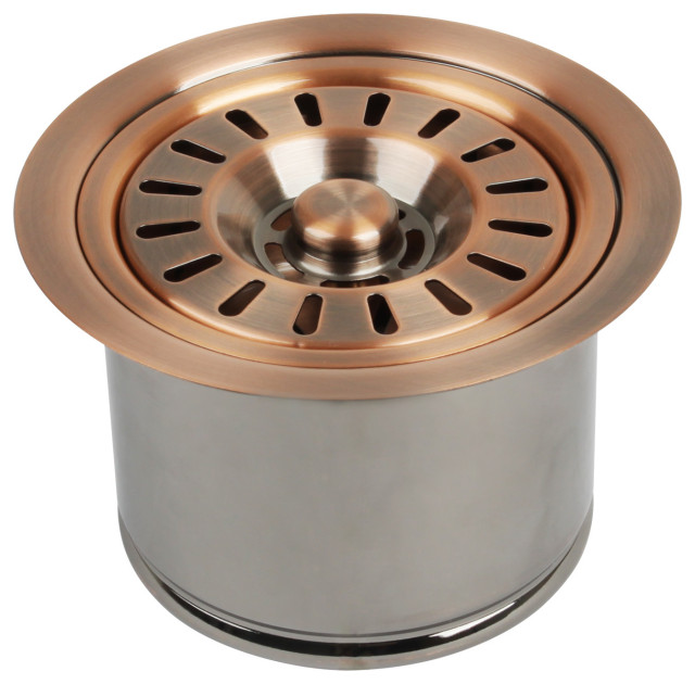 Copper Kitchen Sink Garbage Disposal Flange Stopper - Modern - Kitchen ...