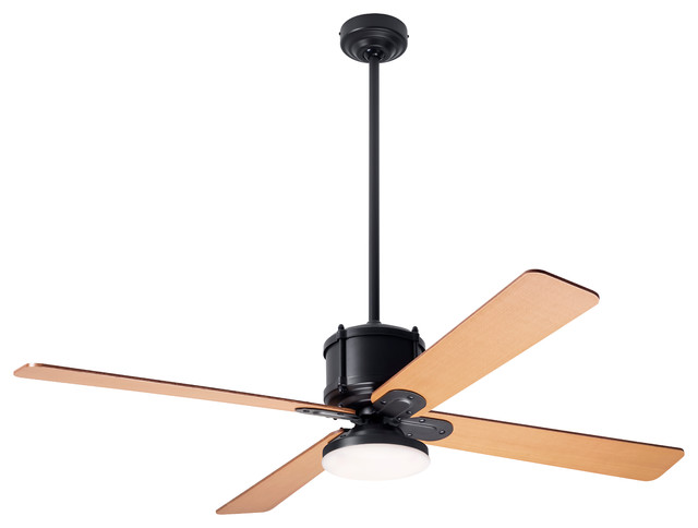 Industry DC Fan, Dark Bronze Finish, 50" Maple Blades, 20W LED Open ...