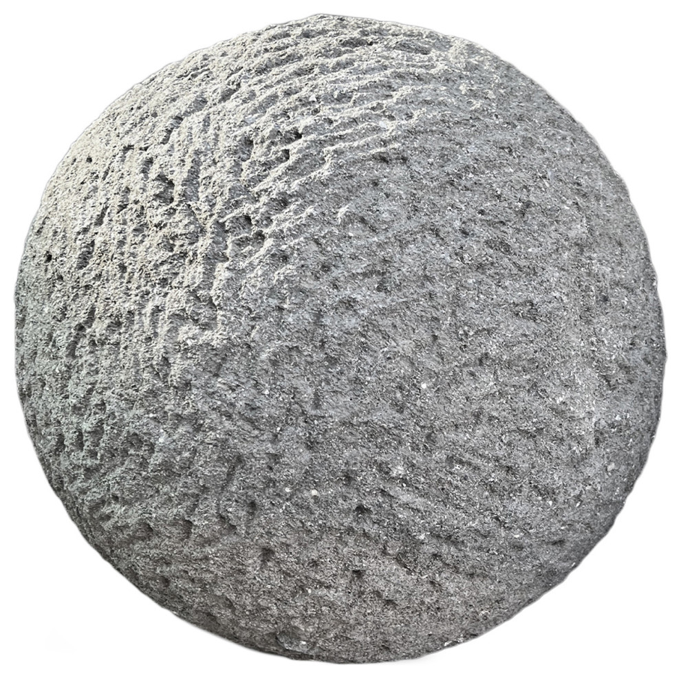 Stone Garden Sphere 17" - Contemporary - Garden Statues And Yard Art ...