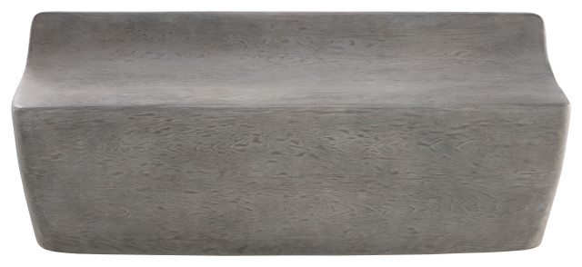 Ledger Bench, Ash Grey Wood Look - Transitional - Accent And Storage ...